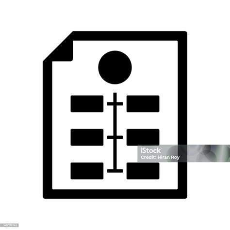 Flowchart Workflow Analytics Icon Black Vector Graphics Stock Illustration Download Image Now