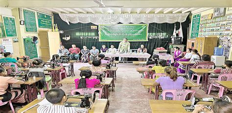 အသက်မွေးဝမ်းကျောင်းအထောက်အကူပြု အခြေခံစက်ချုပ်သင်တန်းဖွင့်လှစ် Myawady Webportal