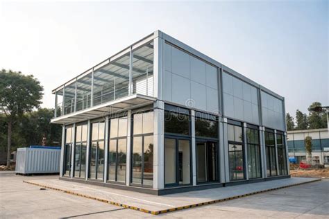 Building Structure Made With Prefabrication System Stock Illustration Illustration Of Prebuilt