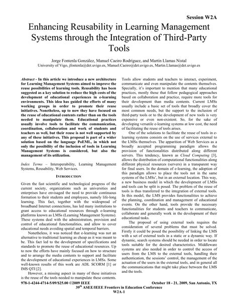 Pdf Enhancing Reusability In Learning Management Systems Through The