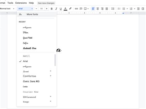 Cursive Fonts On Google Docs Graphic Pie