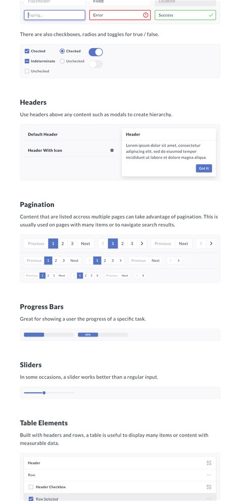 UI Design System Desktop Version