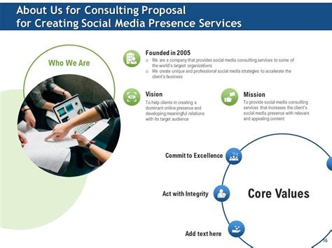 Consulting Proposal For Creating Social Media Presence Powerpoint Presentation Slides