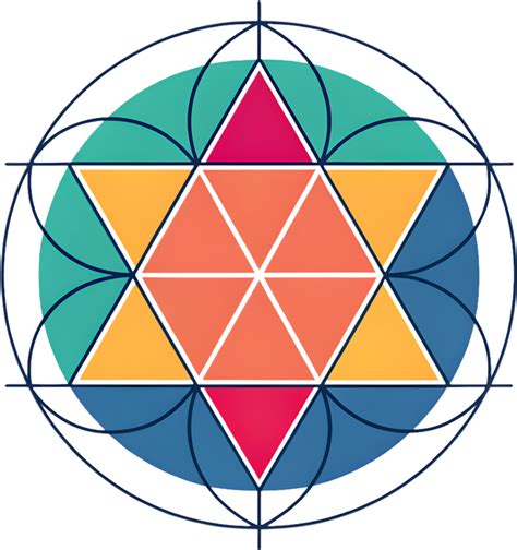 Dynamic Colorful Geometric Shapes Clipart For Artistic Decorations