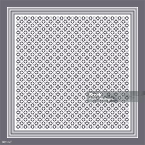 봄 여름 가을의 스카프 배경은 회색과 흰색으로 일본의 일곱 보물 의 Shippou 서클 여성복 액세서리 그래픽 벡터 실크 반다나 숄 히잡을 위한 우아한 패션 디자인 가을에