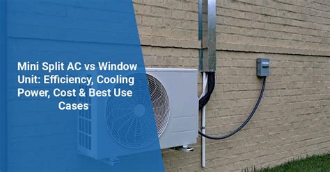 Mini Split AC Vs Window Unit Efficiency Cooling Power Cost Best