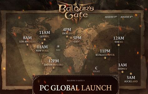 Baldurs Gate 3 Release Date Heres When It Launches In Your Timezone