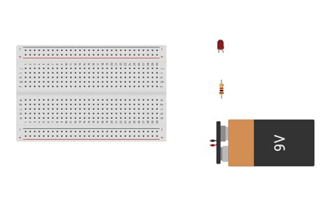 Circuit Design Ligar Um Led Tinkercad