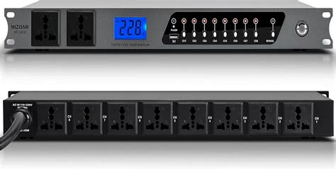 Mizisnr Power Conditioner For Audio Equipment 20 Amps 10 Outlet Rack