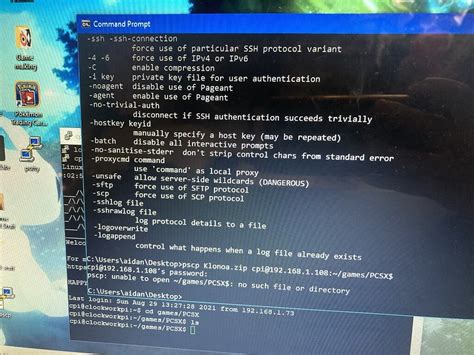 Issue With Putty Ssh Transfer Gameshell Clockworkpi