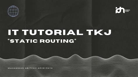 It Tutorial Configure Static Routing 3 Router Youtube