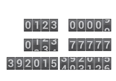 Number Counter Vectors 96108 Vector Art At Vecteezy