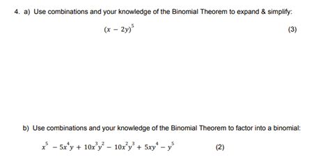 Solved A Use Combinations And Your Knowledge Of The