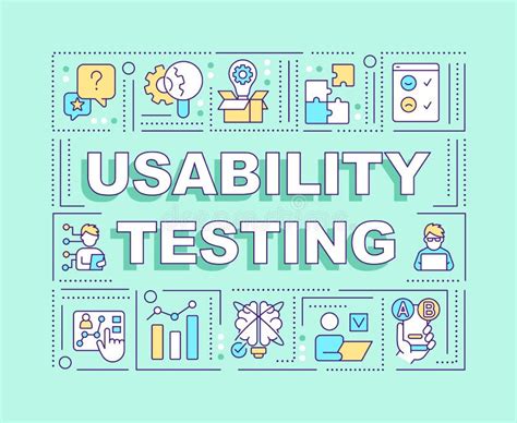 Usability Testing Word Concepts Turquoise Banner Stock Vector Illustration Of Functionality Usability Testing Word Concepts Turquoise Banner Stock Vector Illustration Of Functionality