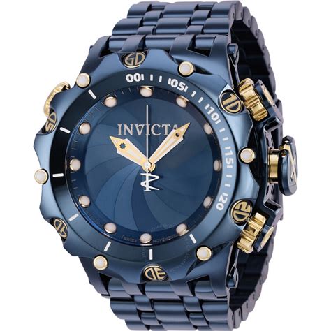 Invicta Reserve Chronograph Quartz Blue Dial Mens Watch 35655