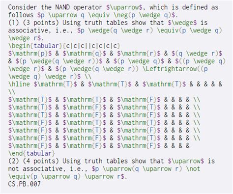 Solved Consider The Nand Operator Uparrows Which Is