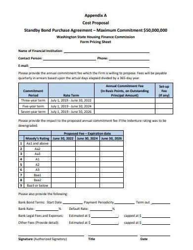 Free 11 Cost Proposal Samples And Templates In Pdf