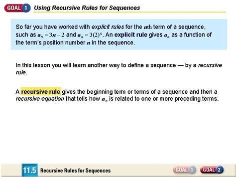 Using Recursive Rules For Sequences So Far You