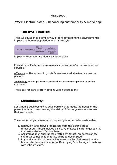 Week 1 Lecture Notes Mktg2002 Week 1 Lecture Notes Reconciling