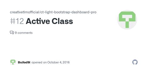 active class · issue 12 · creativetimofficial ct light bootstrap dashboard pro · github