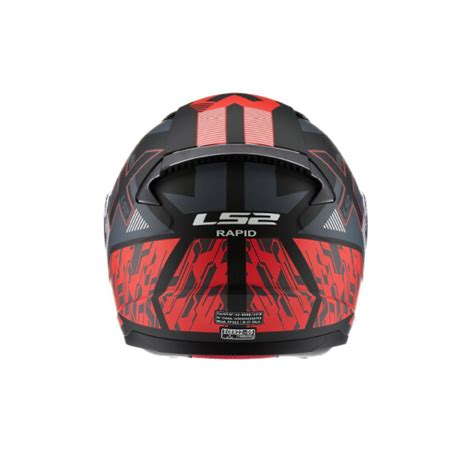 Casco Ls2 353 Rapid Xtreet Black Red Masera Motos