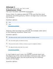 6 3 Quiz Module Six Quiz Attempt 1 Docx Attempt 1 Written Aug 2 2022 3 05 PM Aug 2 2022 3