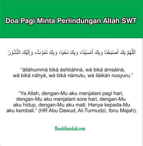 √ Doa Pagi Hari Sesuai Anjuran Rasulullah Latin Arab Dan Arti