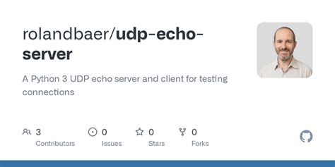 Github Rolandbaerudp Echo Server A Python 3 Udp Echo Server And