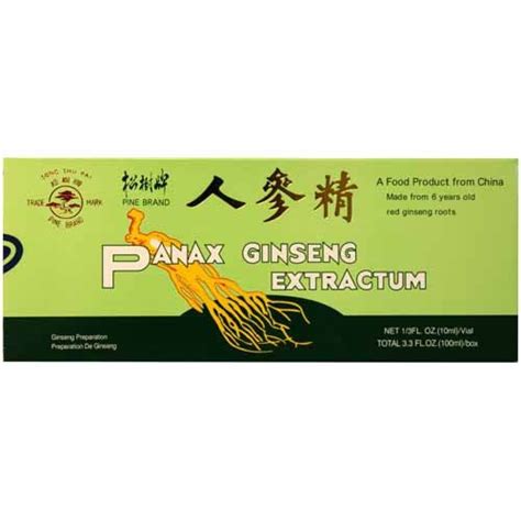 Pine Brand Panax Ginseng Extractum Oral Liquid 10ml X 10s Exp