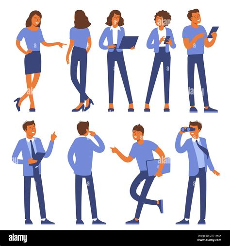 Man And Woman Poses And Activityes Stock Vector Image And Art Alamy