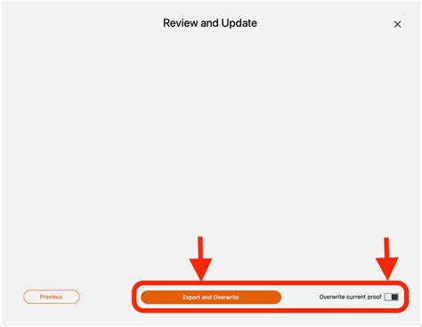 updating vs overwriting a proof fundy software help center