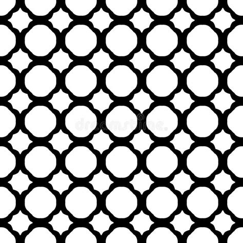 Decorative Seamless Grid Pattern Stock Vector Illustration Of Monochrome Pattern