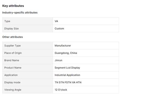 Factory Direct High Quality China Wholesale Customized Lcd Monochrome Cob Display Module With