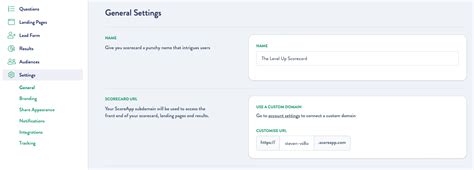 Customising A Scorecard Template ScoreApp Help Centre