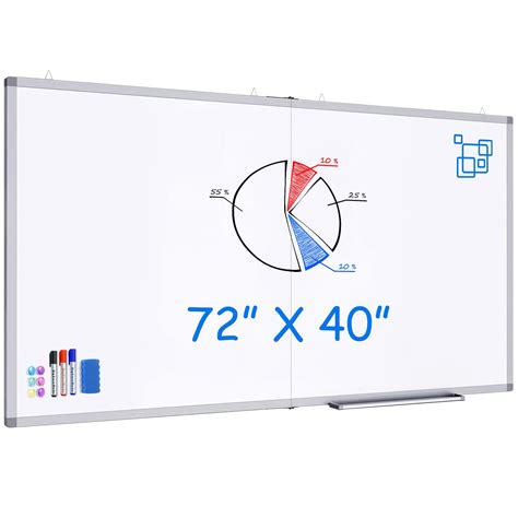 Magnetic White Board Dry Erase Board For Wall72 X 40