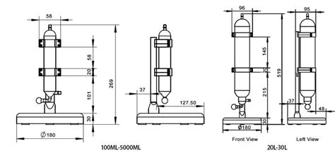 Soap Film Flow Meter For Gas Volume