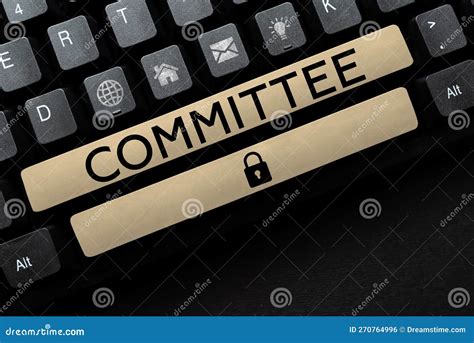 Conceptual Caption Committee Business Idea Group Of People Appointed For A Specific Function