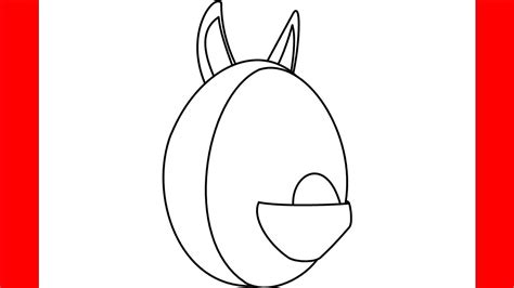 Как нарисовать Яйцо из Адопт Ми Роблокс пошагово Ravlyk