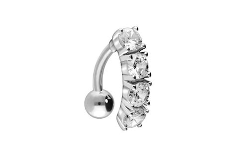 Piercingline Bauchnabelpiercing Titan Bananabell Mit 925er Silber