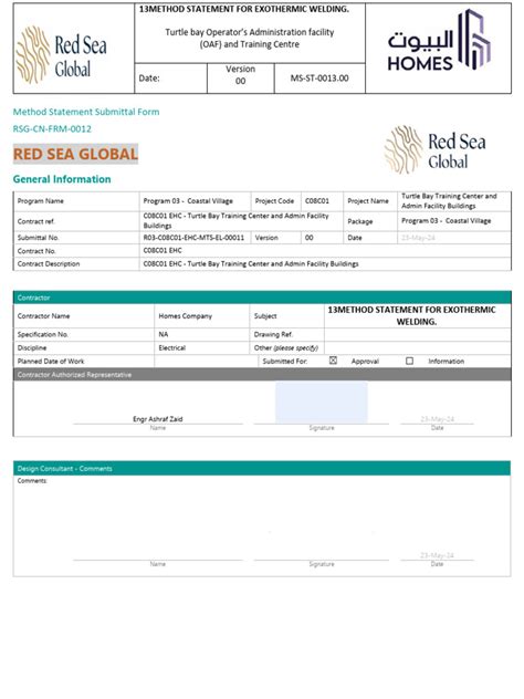 13method Statement For Exothermic Welding Pdf