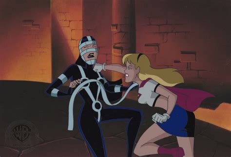 Superman The Animated Series Original Production Cel Supergirl And La