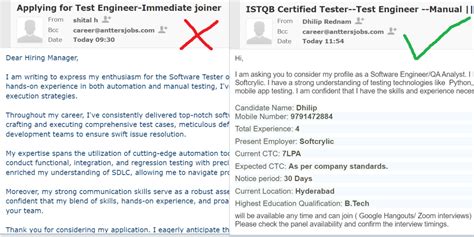 Correct Email Format When Approaching Companies For Job