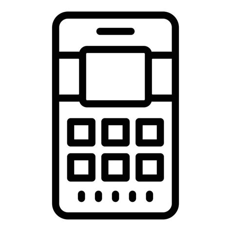 Web Phone App Icon Outline Vector Internet Cellphone 15218969 Vector Art At Vecteezy