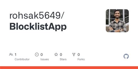 rohan sakhare on linkedin github rohsak5649 blocklistapp
