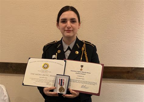 Cadet Sadie Feagain Receives Military Officers Association Of America