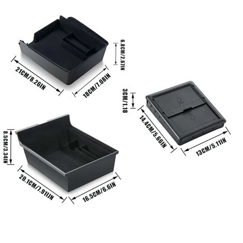 3 ชิ้น ถาดจัดระเบียบคอนโซลกลางสำหรับ Model Y กล่องเก็บของข้างเท้าที่ซ่อนอยู่สำหรับ Model Y 2024