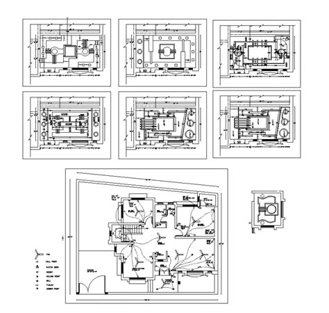 Ceiling Structure Layout Autocad File