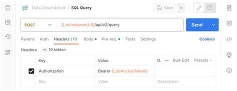 Data Cloud Development — Chapter 2 Accessing Data Cloud Data Via Api Postman