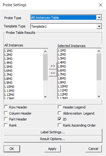 Probe Label Settings In Presenter — Vcollab Document Documentation