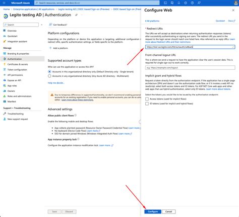 OAuth Authentication With Azure Active Directory Legito